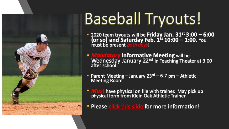 Tryout Information Kobaseball